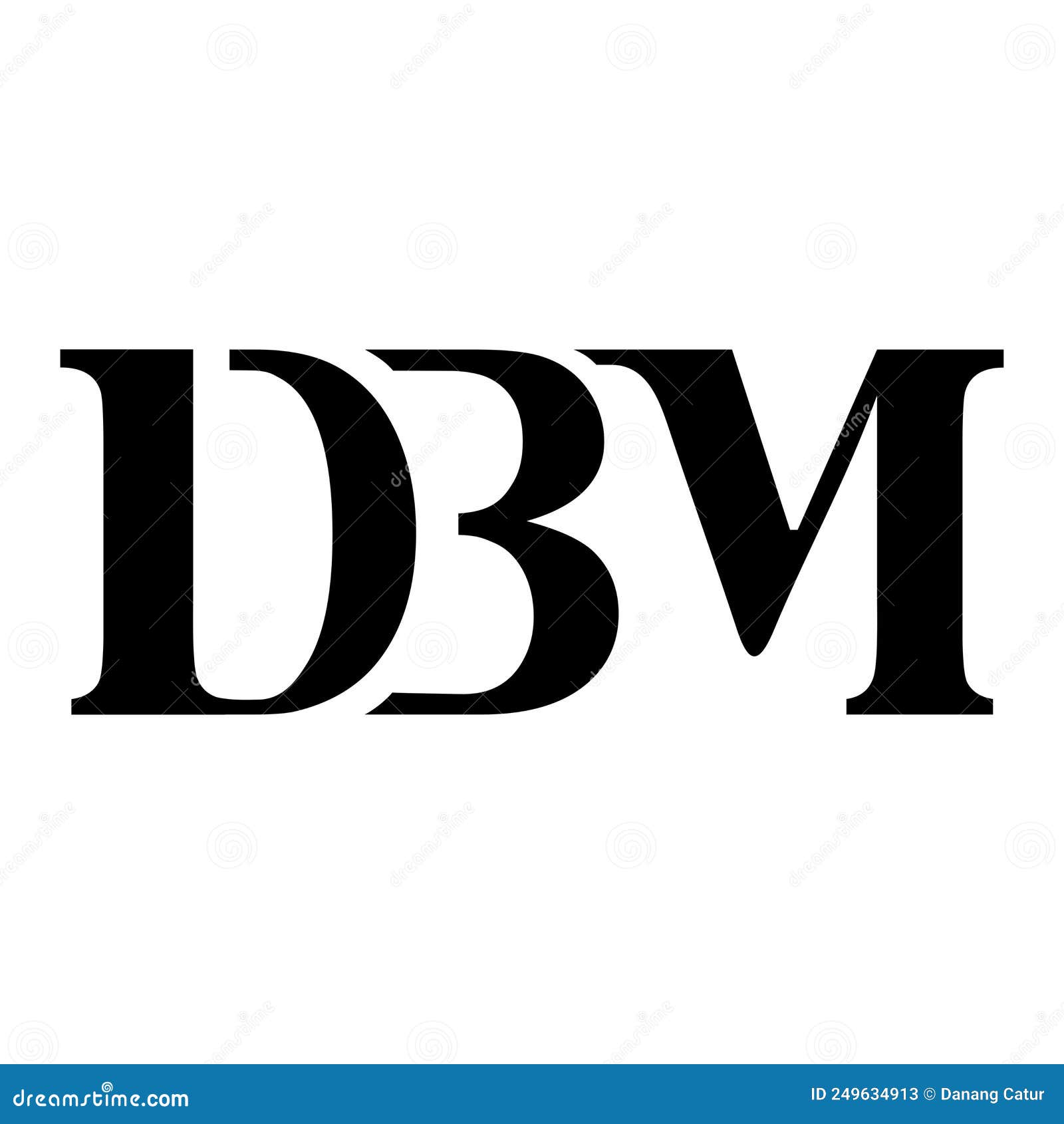 DBM Monogram Cool Vector Logo Stock Vector - Illustration of colorfull ...
