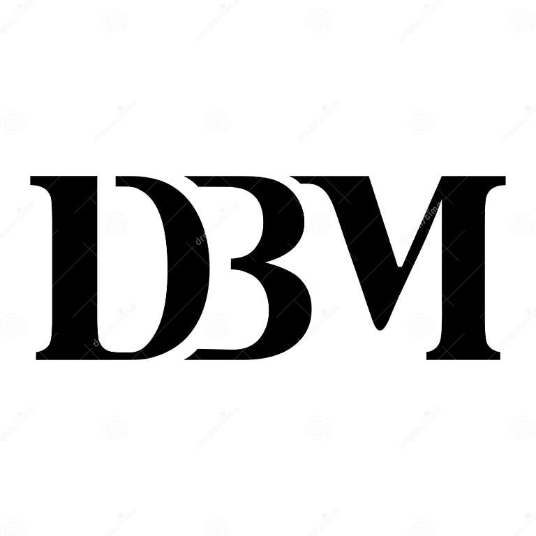 DBM Monogram Cool Vector Logo Stock Vector - Illustration of colorfull ...
