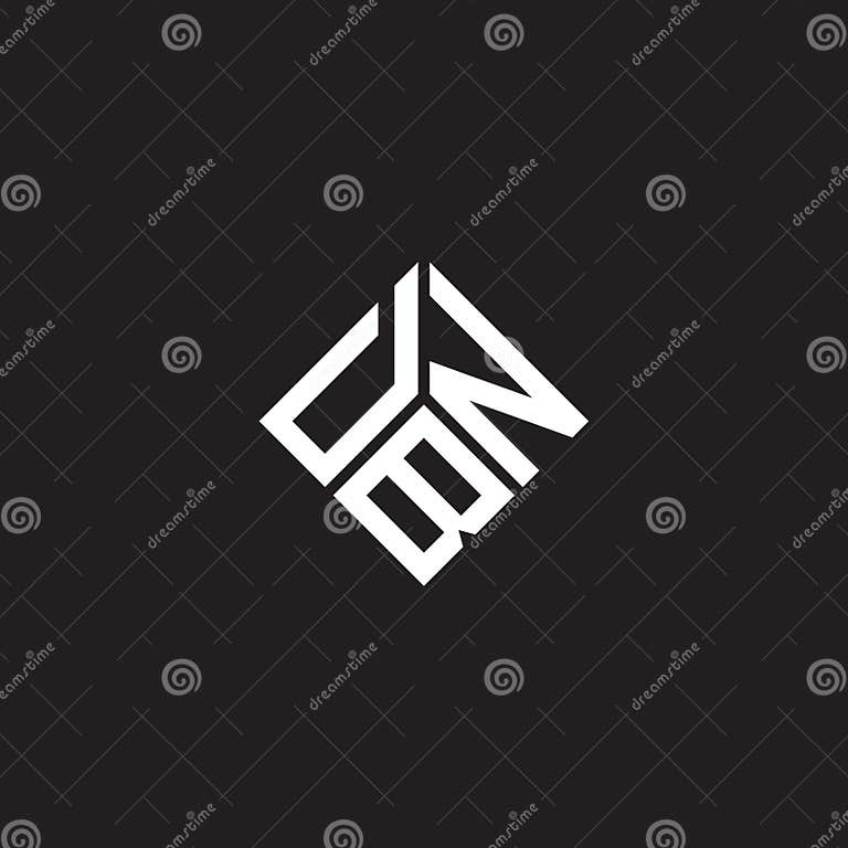 DBN Letter Logo Design on Black Background. DBN Creative Initials ...