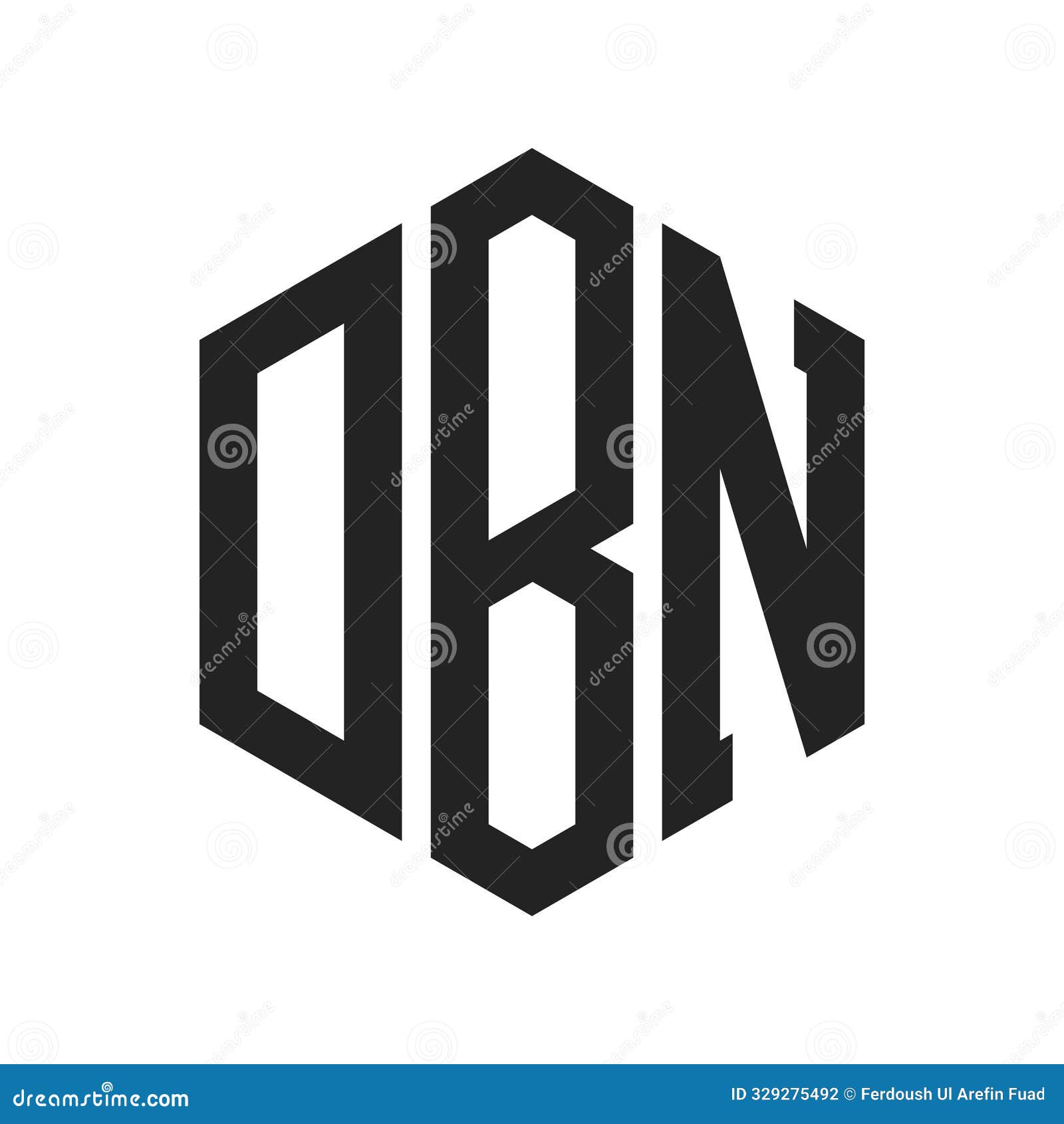 DBN Logo Design. Initial Letter DBN Monogram Logo Using Hexagon Shape ...