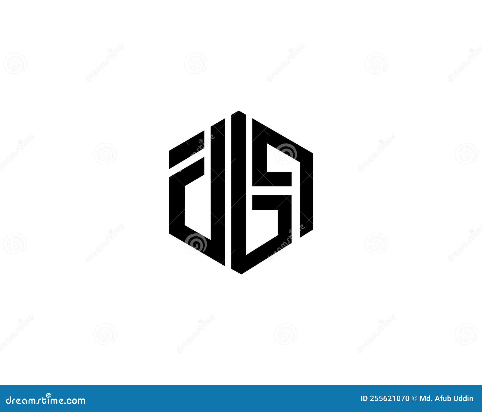 DBQ Logo Design Monogram stock vector. Illustration of capital - 255621070