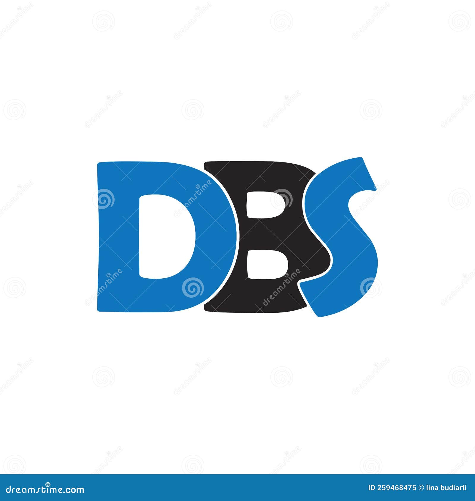 DBS Letter Logo Cartoon Vector | CartoonDealer.com #259468475