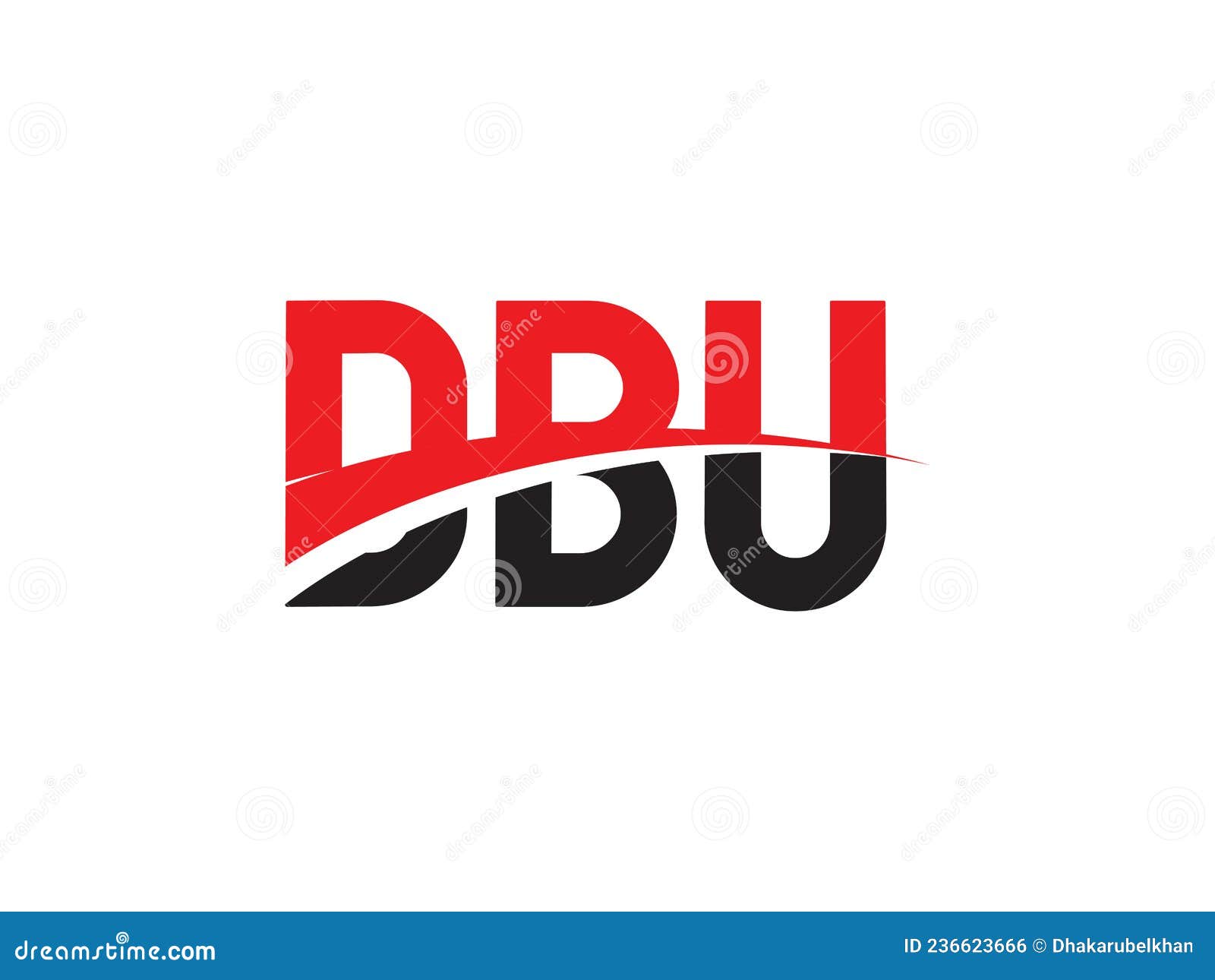 DBU Letter Initial Logo Design Vector Illustration Stock Vector ...