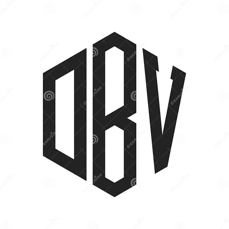 DBV Logo Design. Initial Letter DBV Monogram Logo Using Hexagon Shape ...