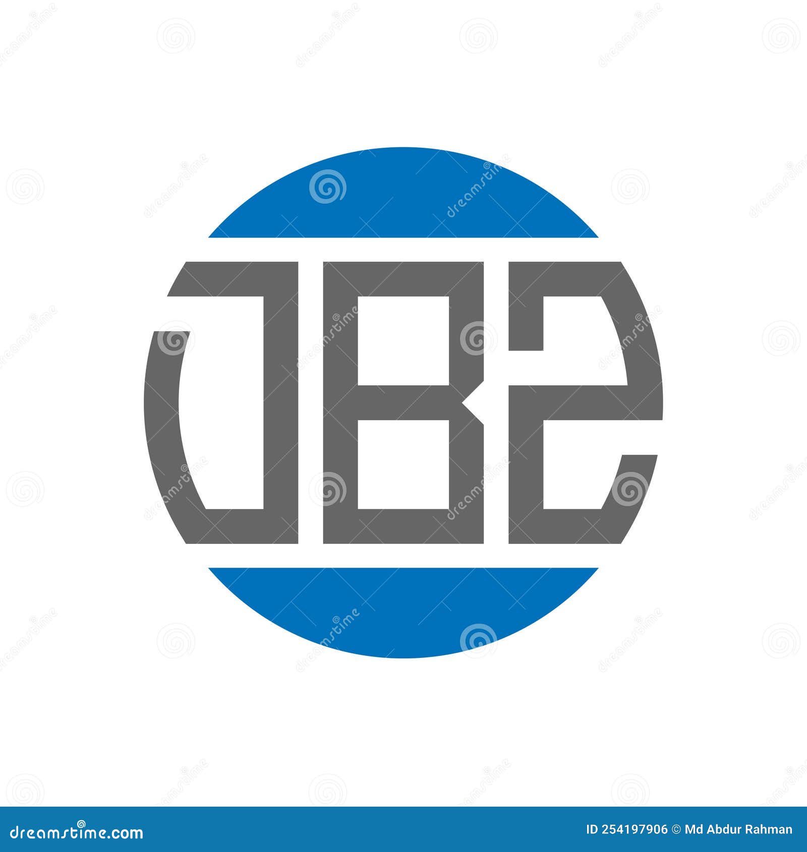 DBZ Letter Logo Design on White Background. DBZ Creative Initials ...