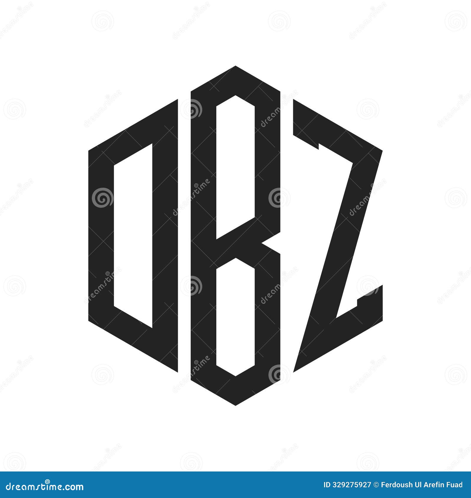 DBZ Logo Design. Initial Letter DBZ Monogram Logo Using Hexagon Shape ...