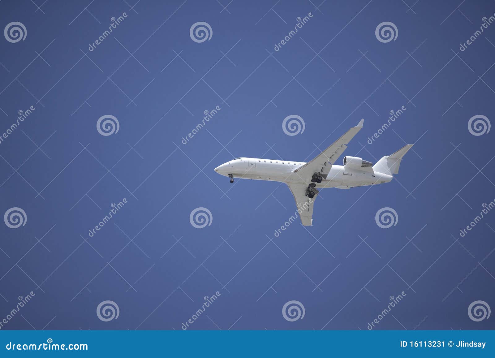 DC-9 Airliner on Final Approach Stock Image - Image of arrival, class ...