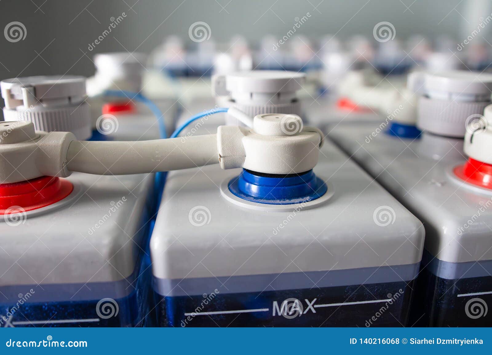 DC Battery Batteries Accumulator Stock Photo - Image of storage ...