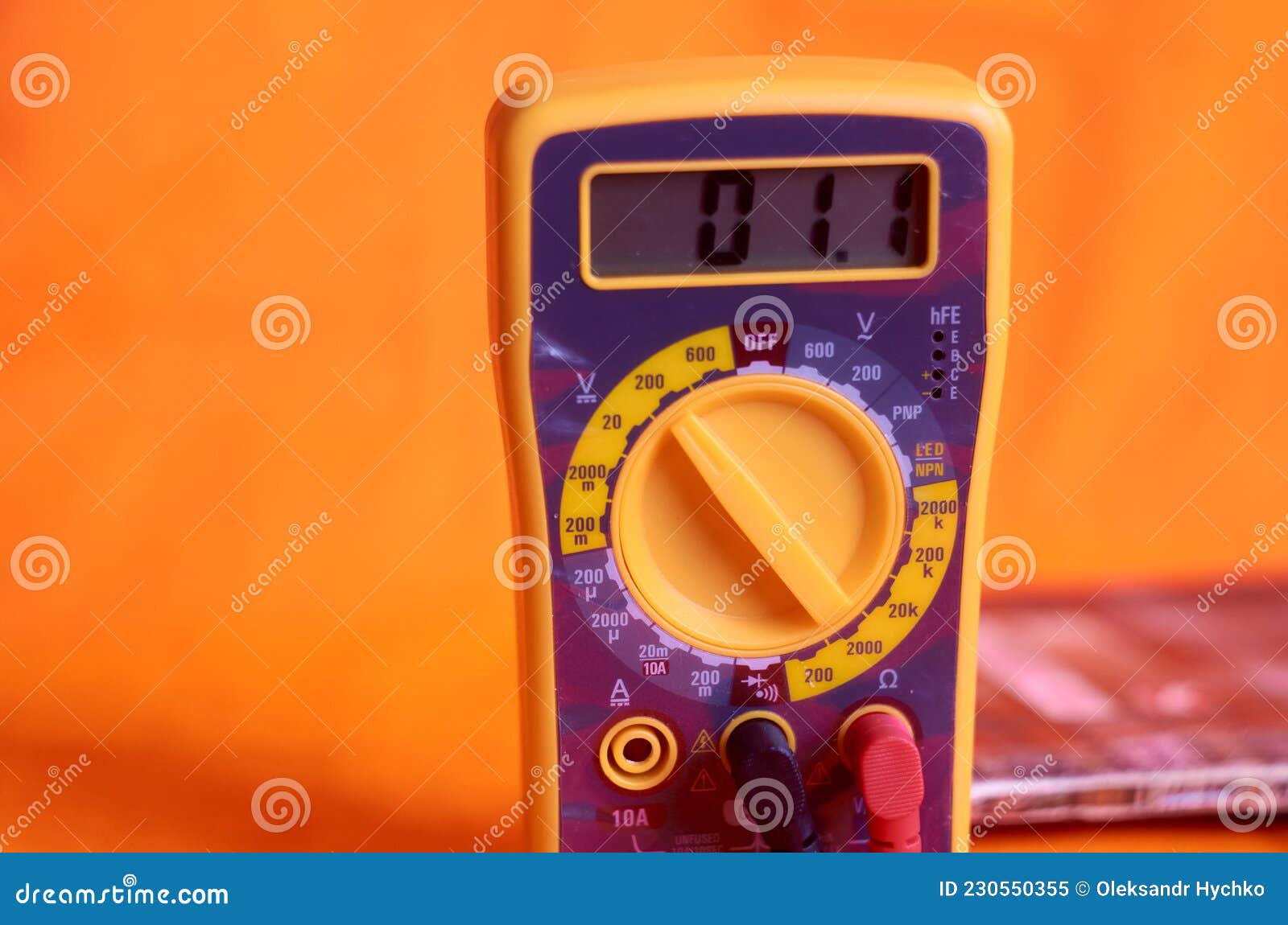 DC Current Measurement with Multimeter Stock Image - Image of ...