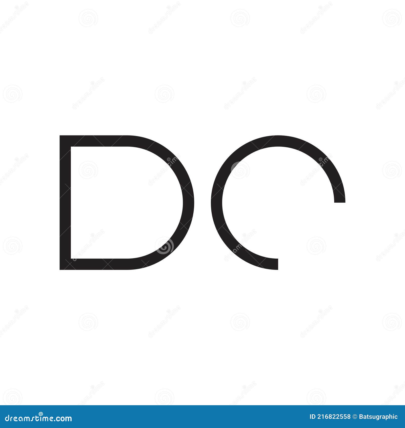 Dc Initial Letter Vector Logo Stock Vector - Illustration of creative ...