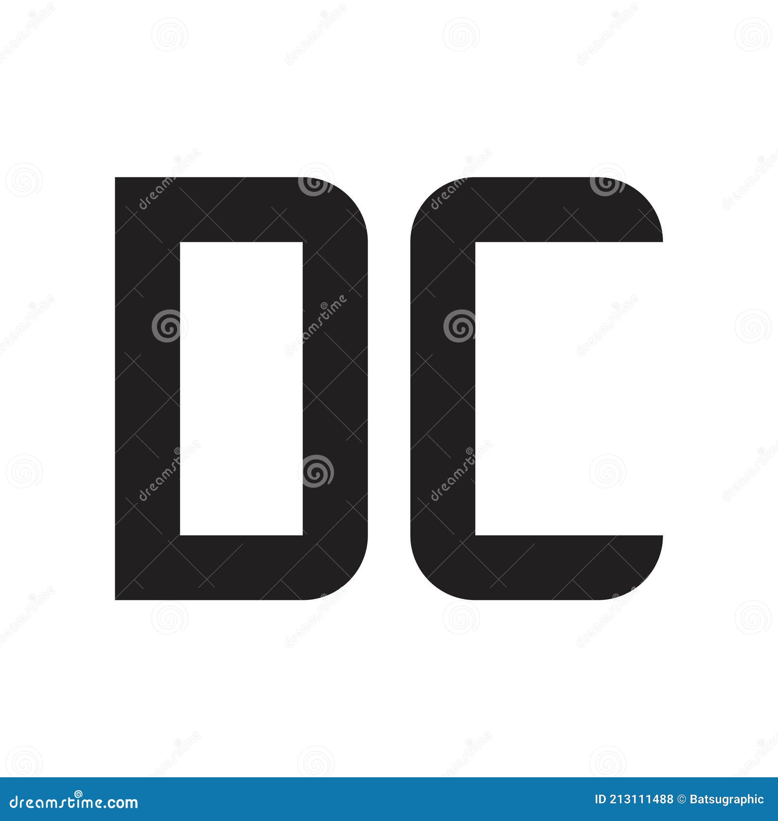 Dc Initial Letter Vector Logo Icon Stock Vector - Illustration of ...