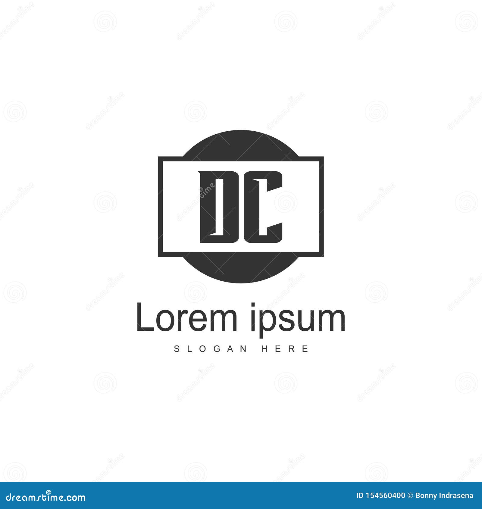 DC Letter Logo Design. Creative Modern DC Letters Icon Illustration ...