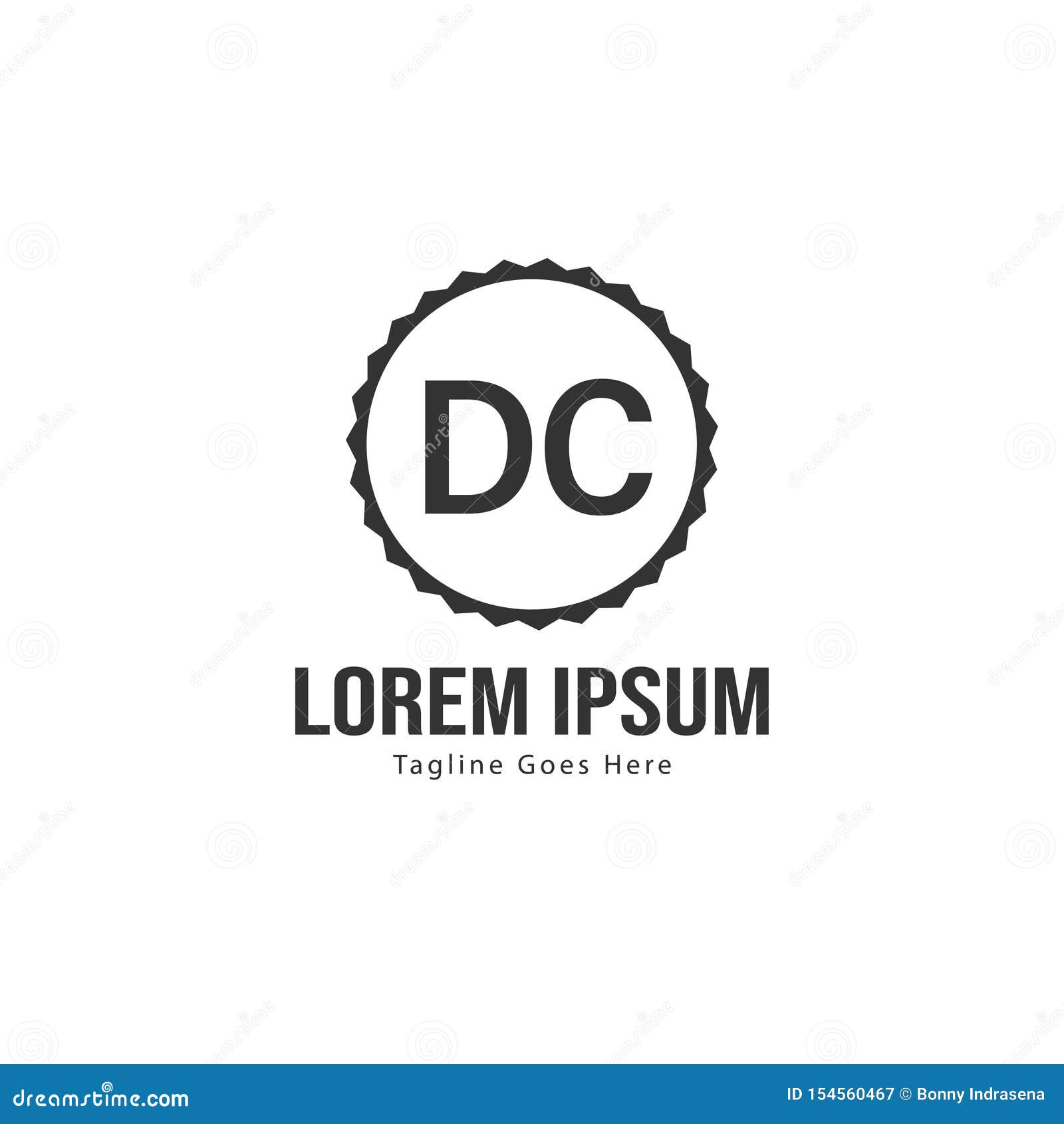 DC Letter Logo Design. Creative Modern DC Letters Icon Illustration ...