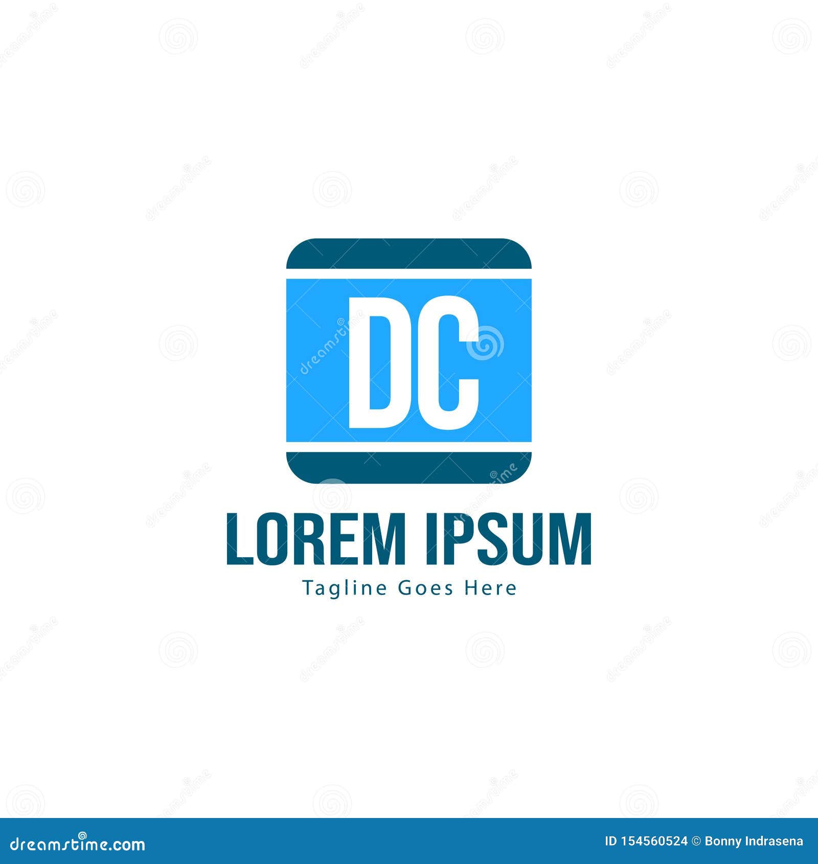 DC Letter Logo Design. Creative Modern DC Letters Icon Illustration ...