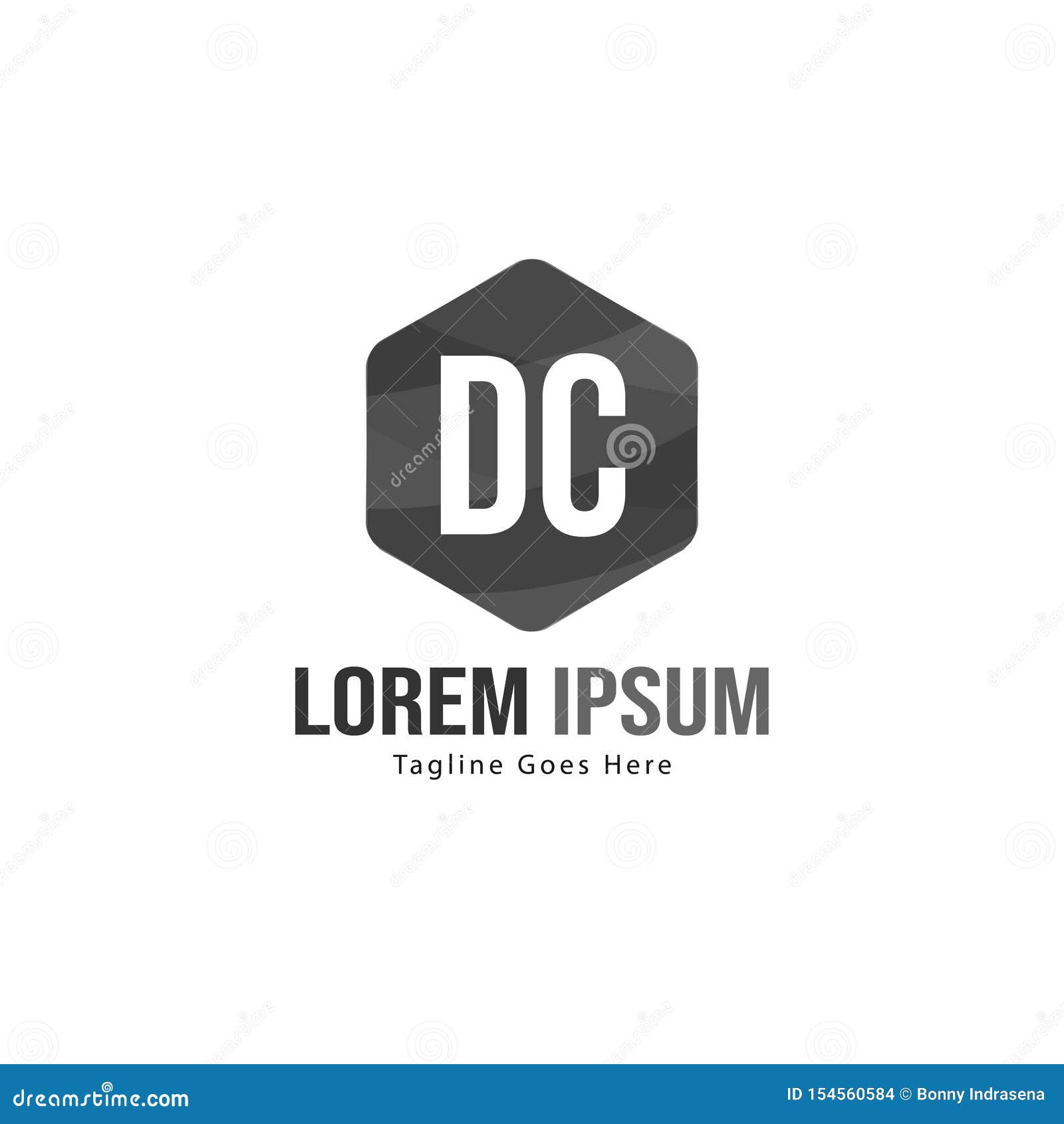 DC Letter Logo Design. Creative Modern DC Letters Icon Illustration ...
