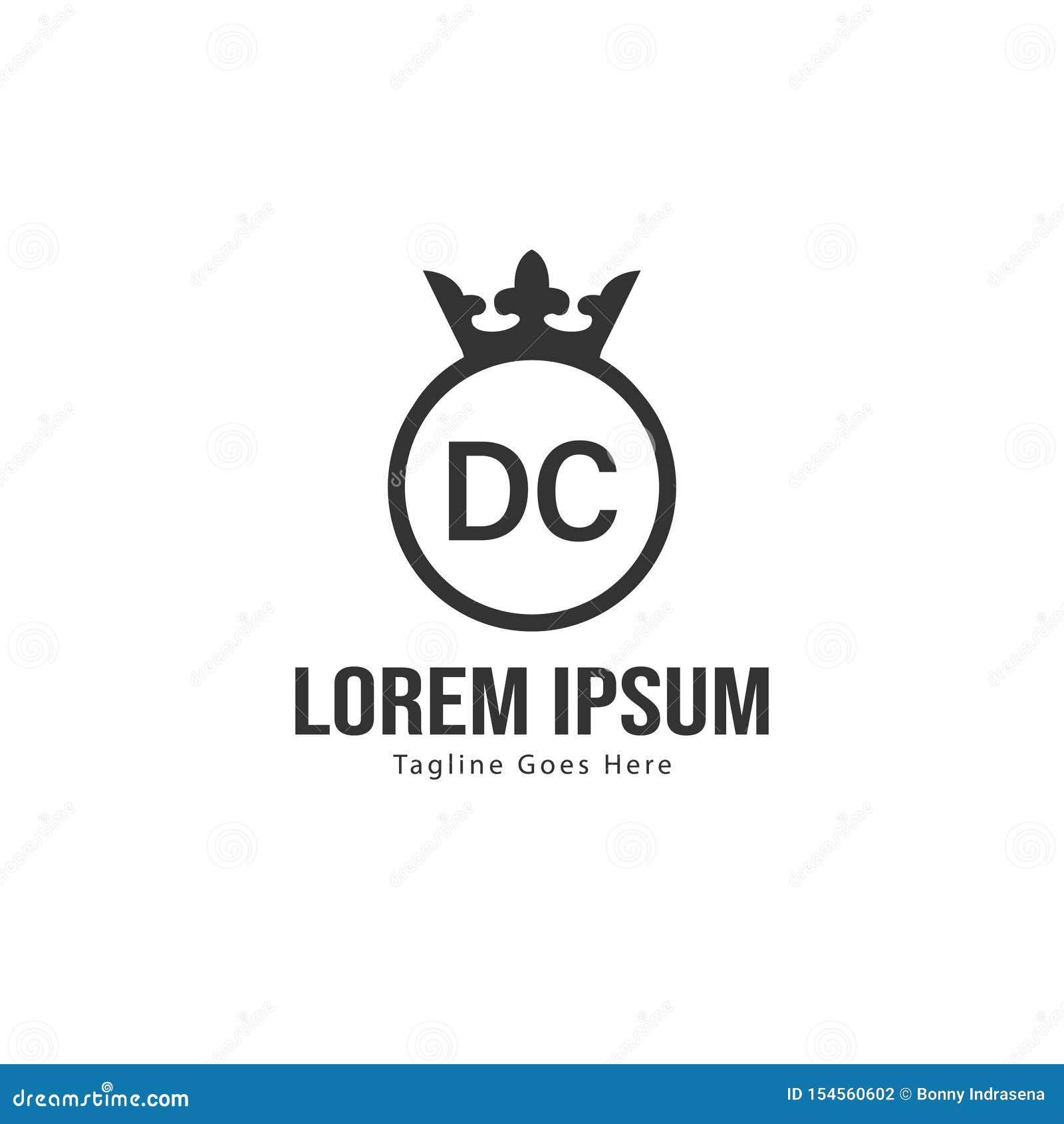 DC Letter Logo Design. Creative Modern DC Letters Icon Illustration ...