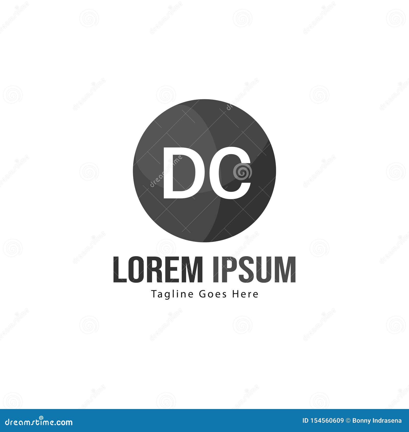 DC Letter Logo Design. Creative Modern DC Letters Icon Illustration ...