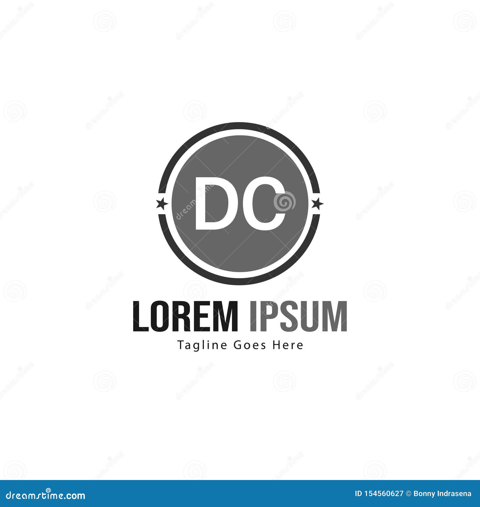 DC Letter Logo Design. Creative Modern DC Letters Icon Illustration ...