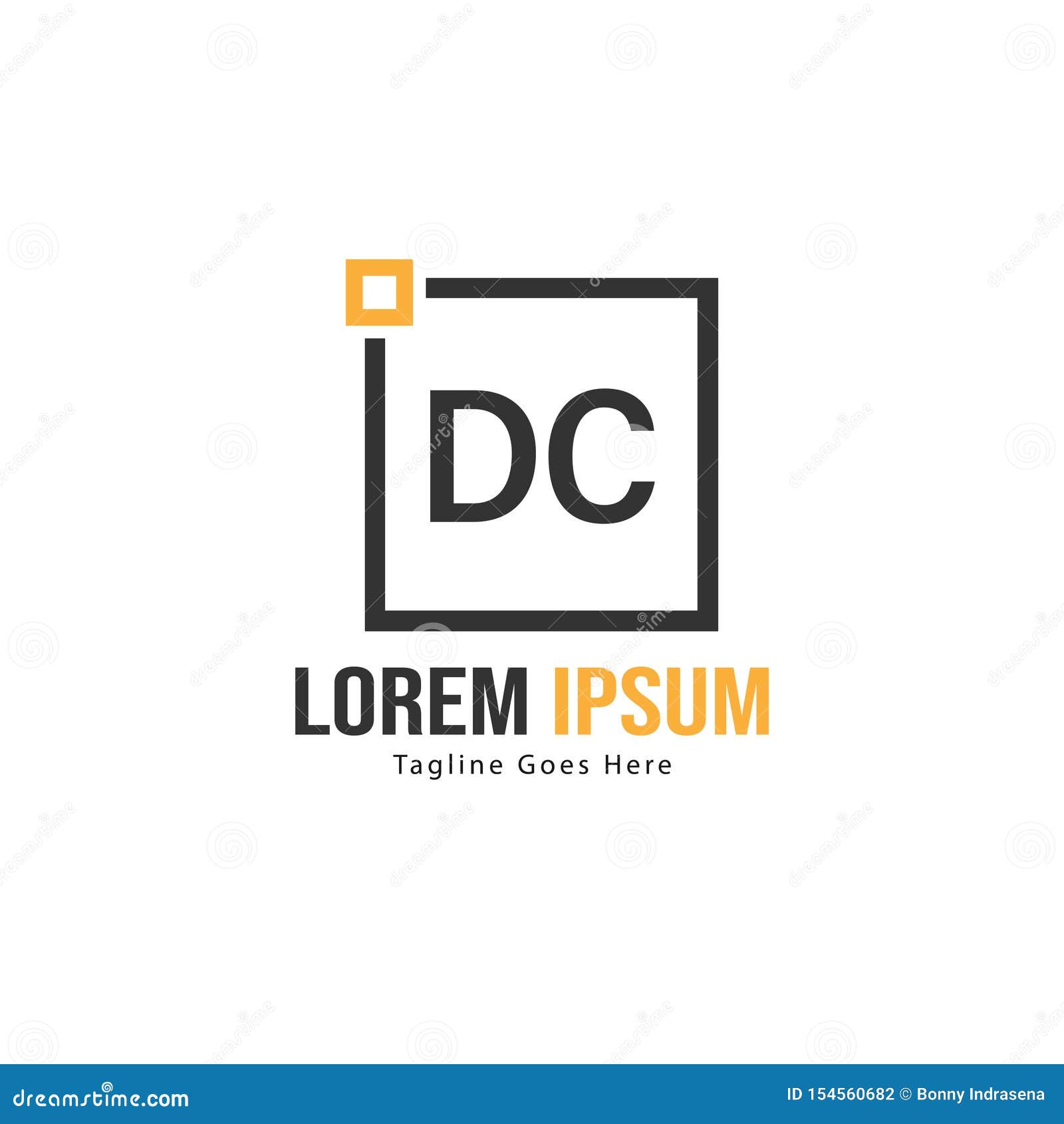 DC Letter Logo Design. Creative Modern DC Letters Icon Illustration ...