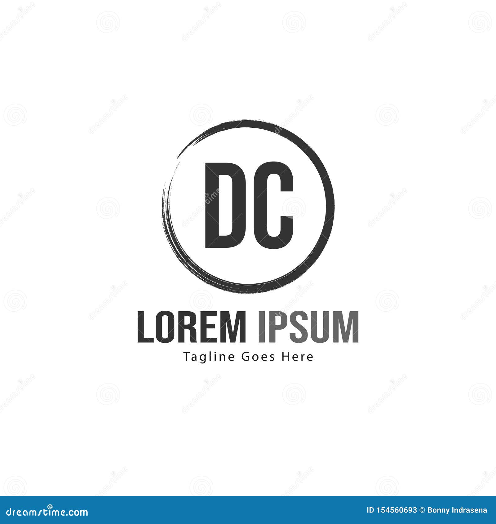 DC Letter Logo Design. Creative Modern DC Letters Icon Illustration ...
