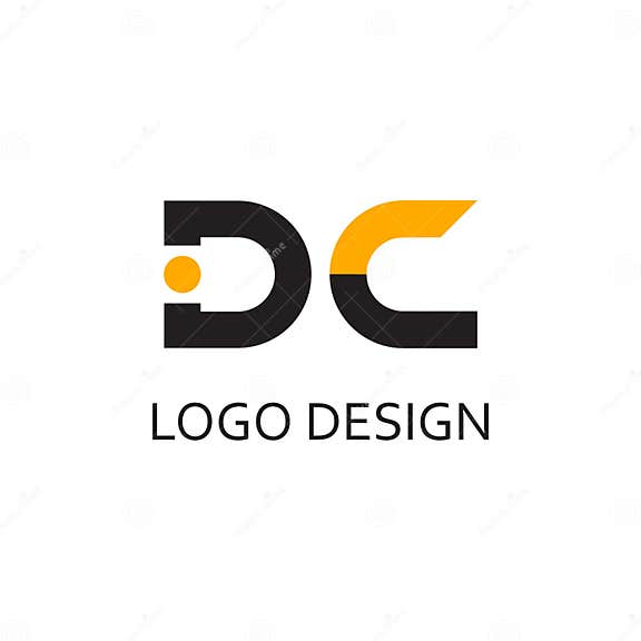 Letter d and c logo stock vector. Illustration of logo - 221621392