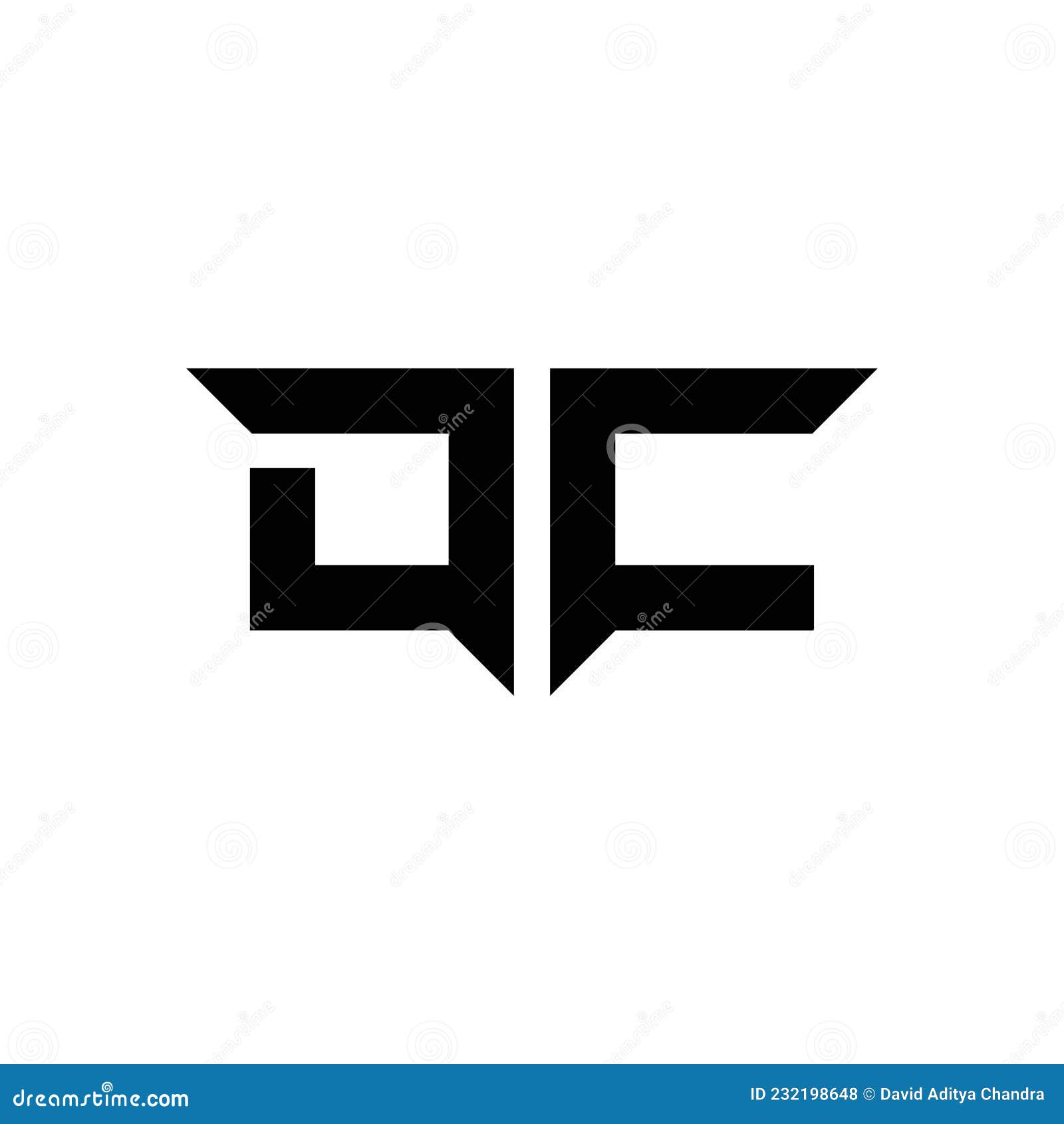 DC Logo Monogram Design Template Stock Vector - Illustration of element ...