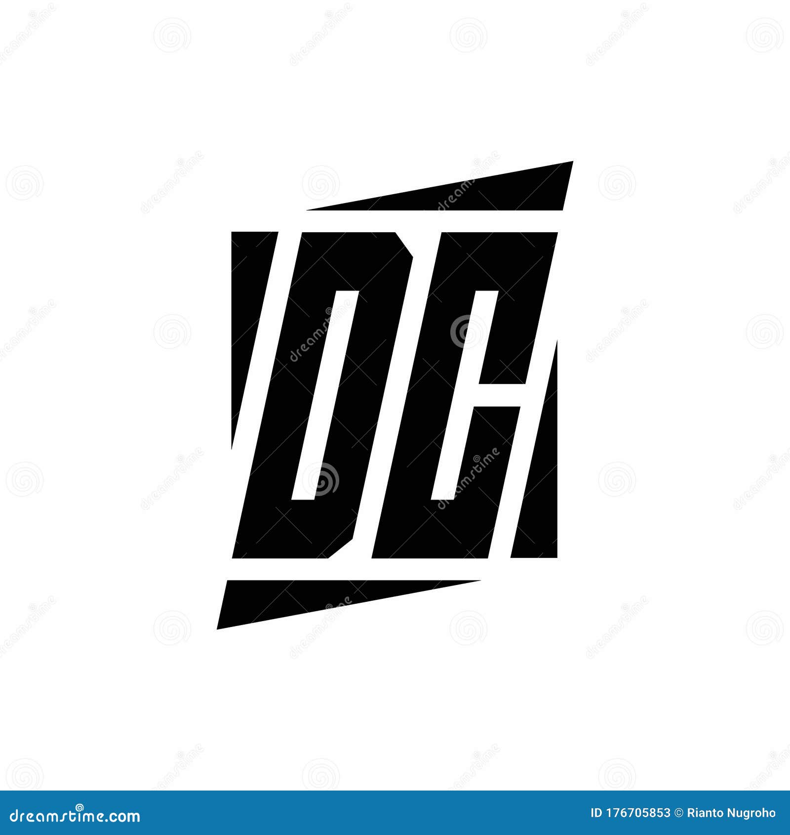 DC Logo Monogram with Modern Style Concept Design Template Stock Vector ...