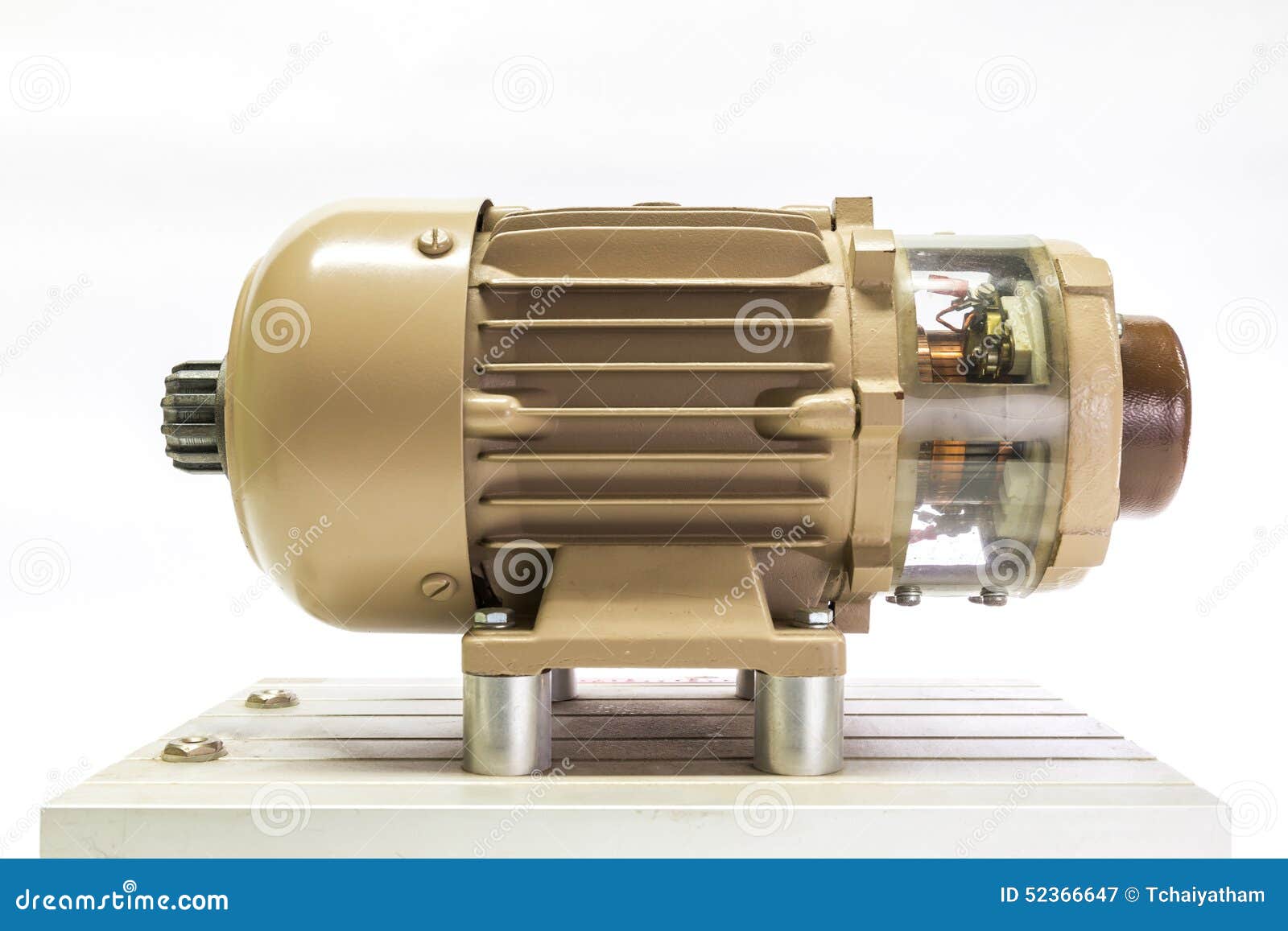 DC Machine on White Background Stock Image - Image of electric ...