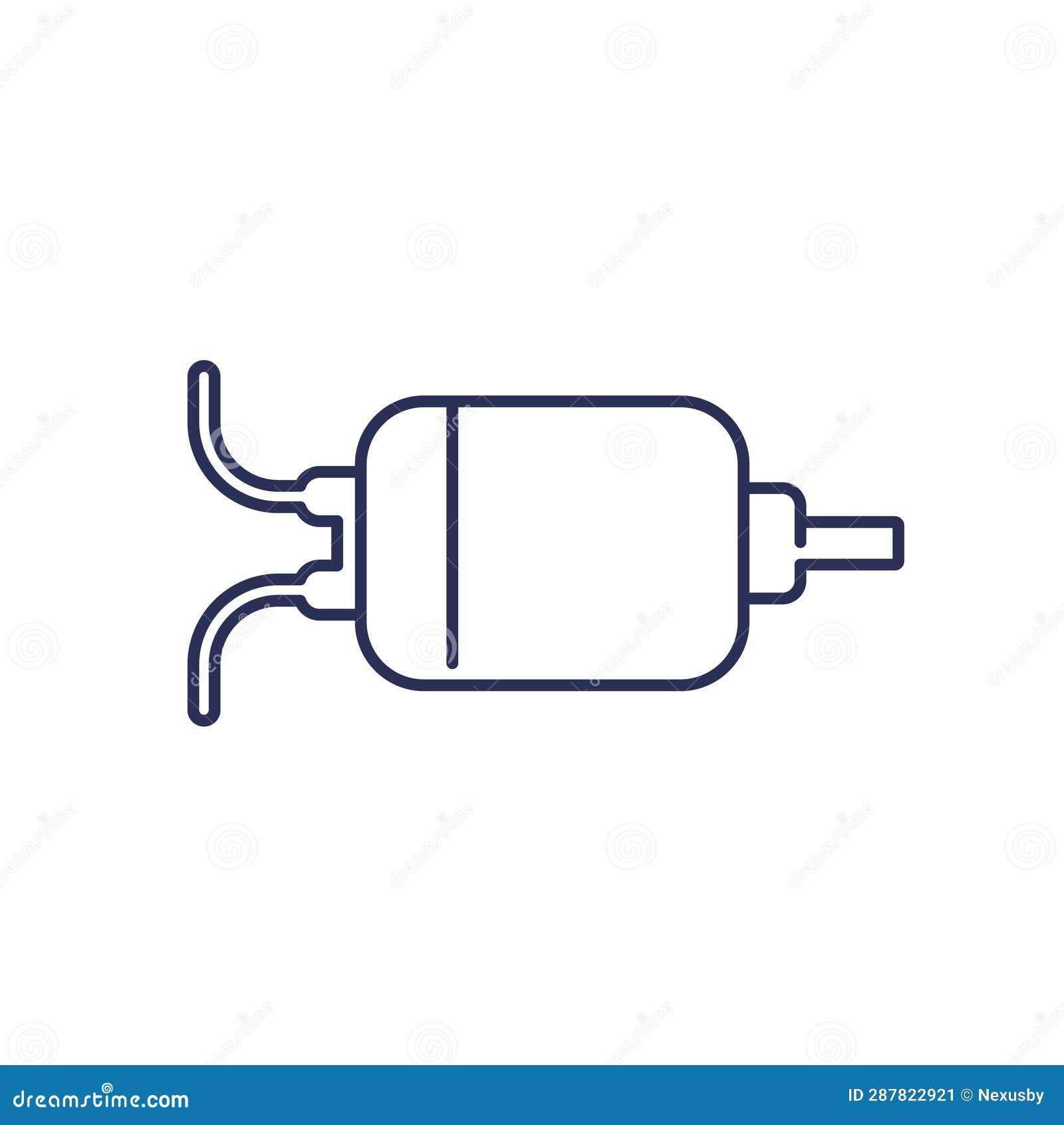DC motor icon, line vector stock vector. Illustration of machine ...