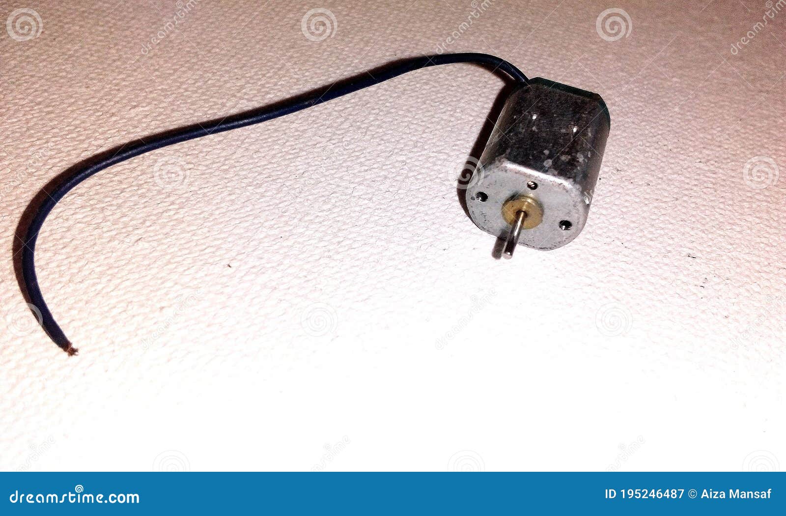 DC motor with WIRE stock image. Image of motors, motor - 195246487