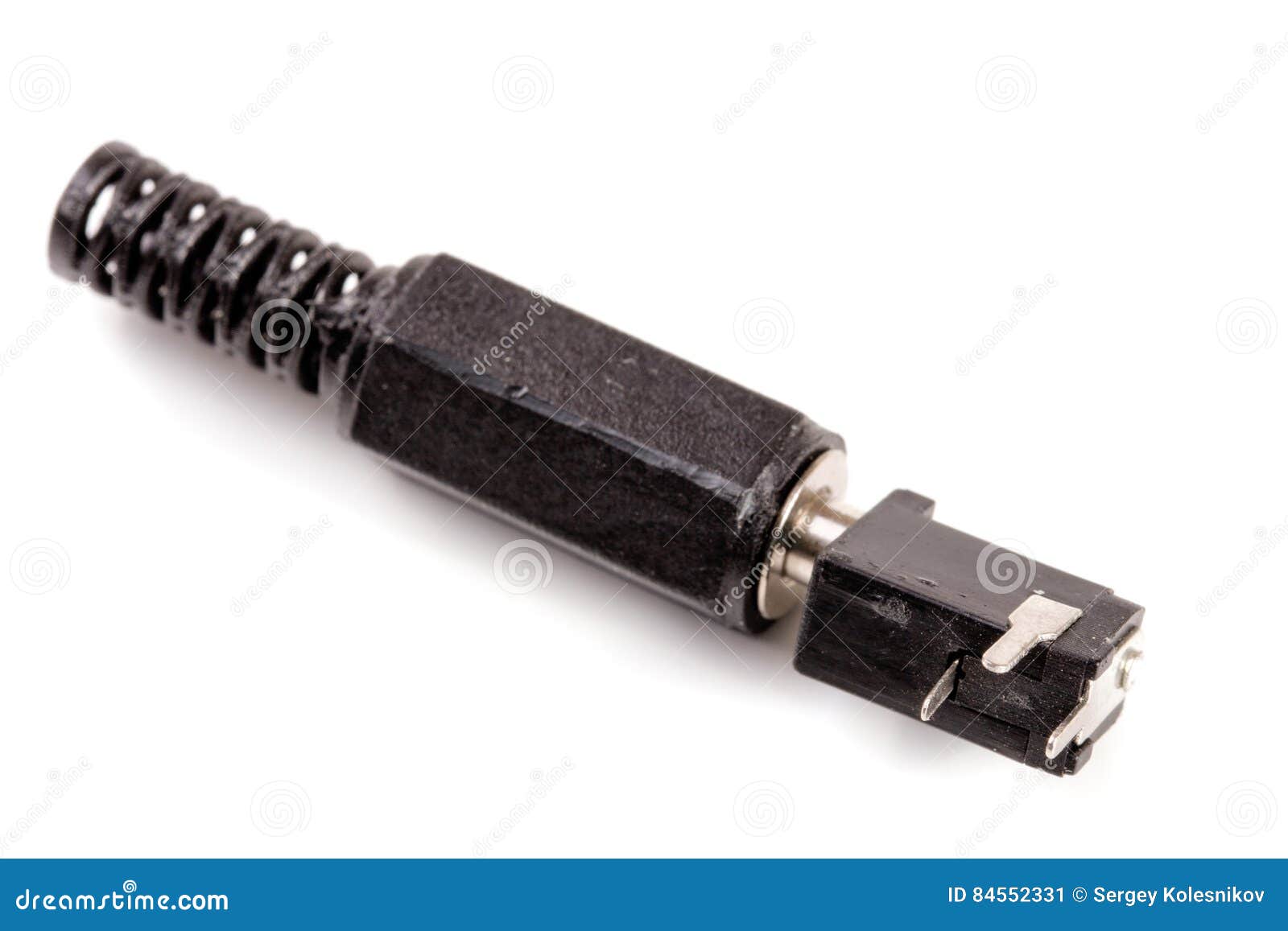 DC Power Supply Connector for Low Current Devices Stock Image - Image ...