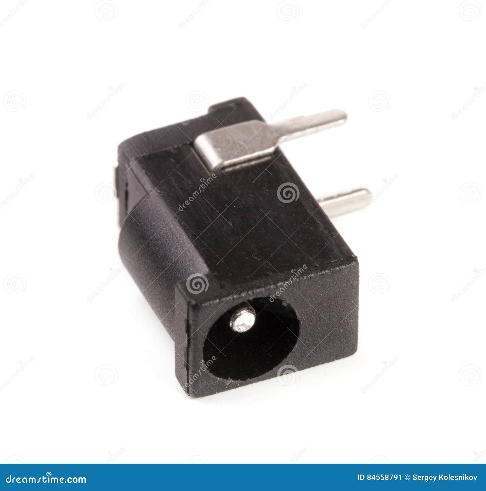 DC Power Supply Connector for Low Current Devices Stock Image - Image ...