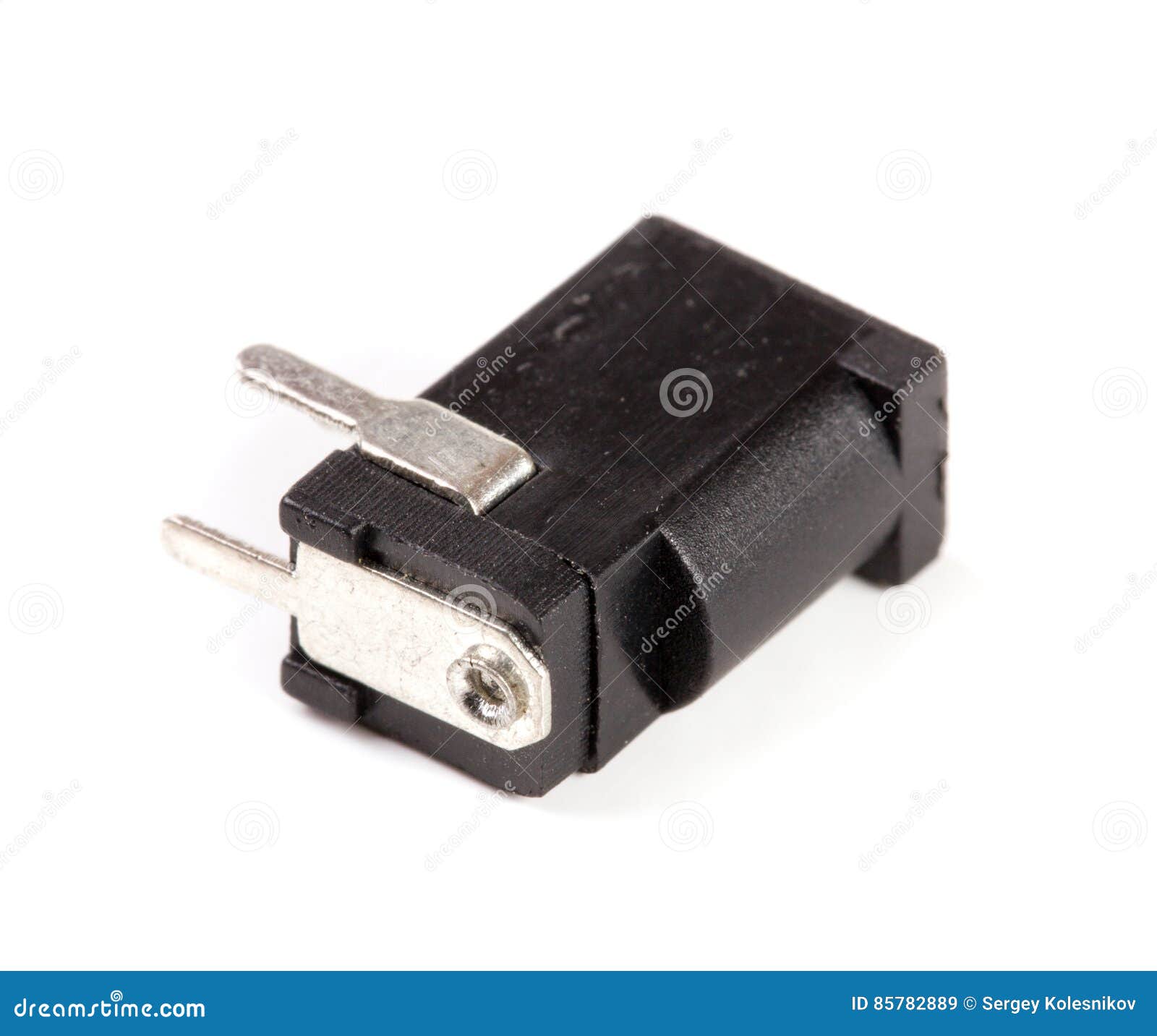 DC Power Supply Connector for Low Current Devices Stock Image - Image ...