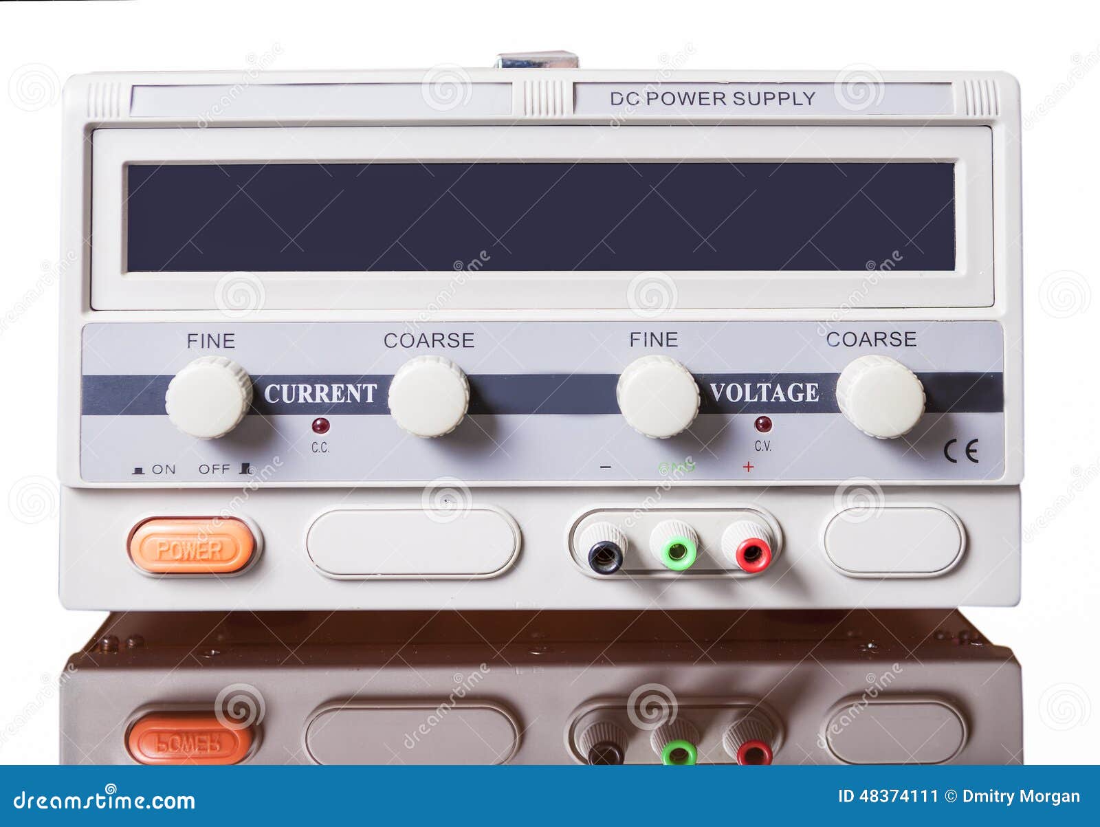 DC Power Supply Isolated Over Pure White Background Stock Image - Image ...