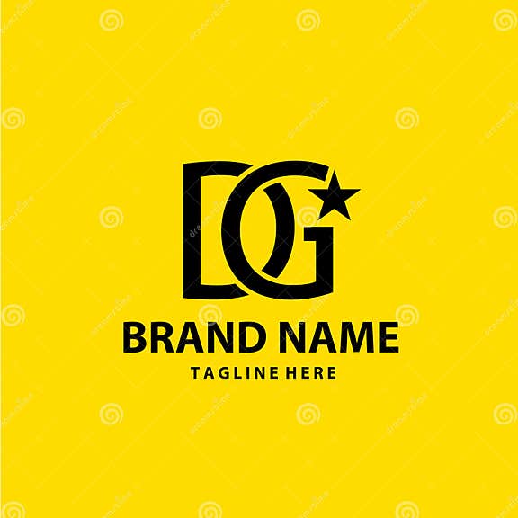 DC Star Logo Design Vector stock vector. Illustration of trendy - 282645522