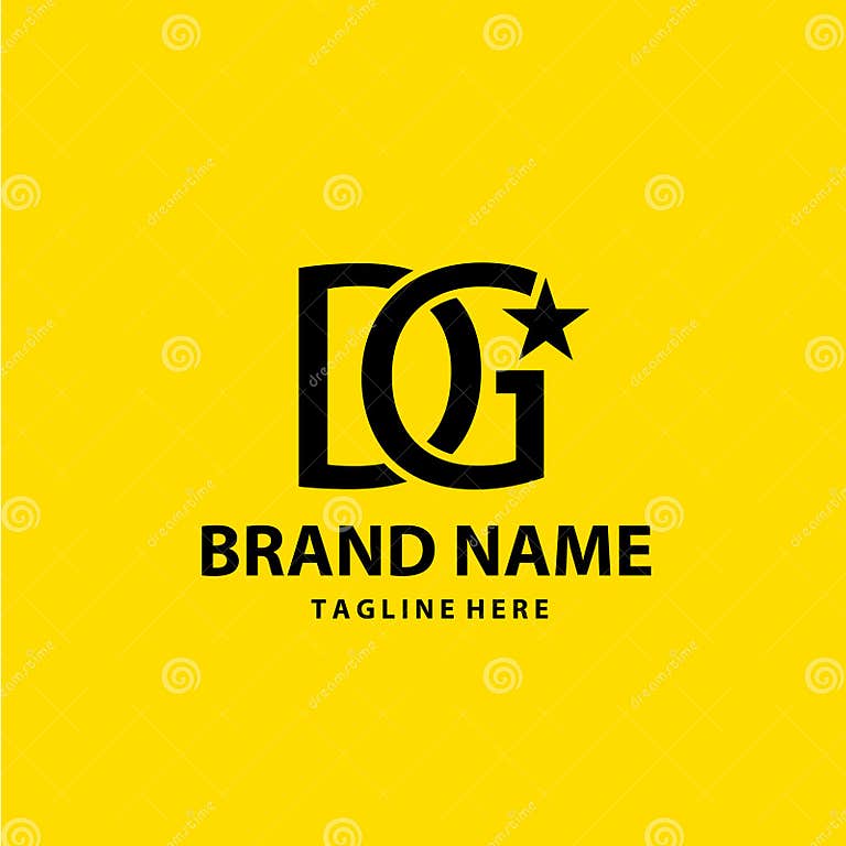 DC Star Logo Design Vector stock vector. Illustration of trendy - 282645522