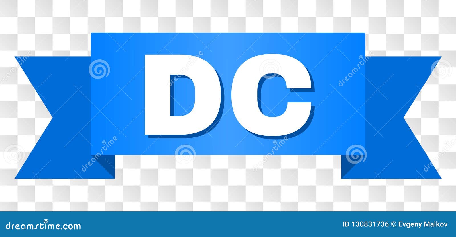 Blue Tape with DC Text stock vector. Illustration of emblem - 130831736