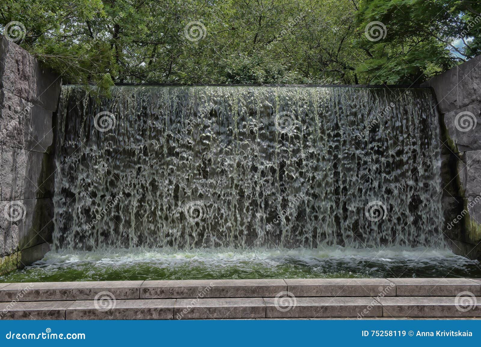 DC Waterfall editorial stock image. Image of cascades - 75258119