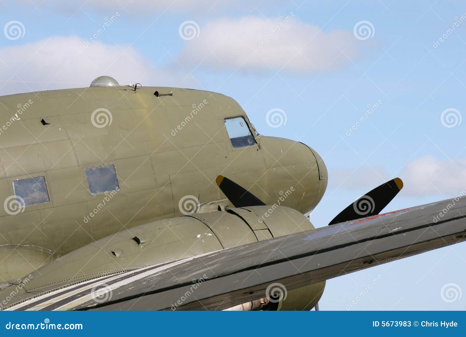 DC3 Dakota stock image. Image of piston, nacelle, paratroopers - 5673983