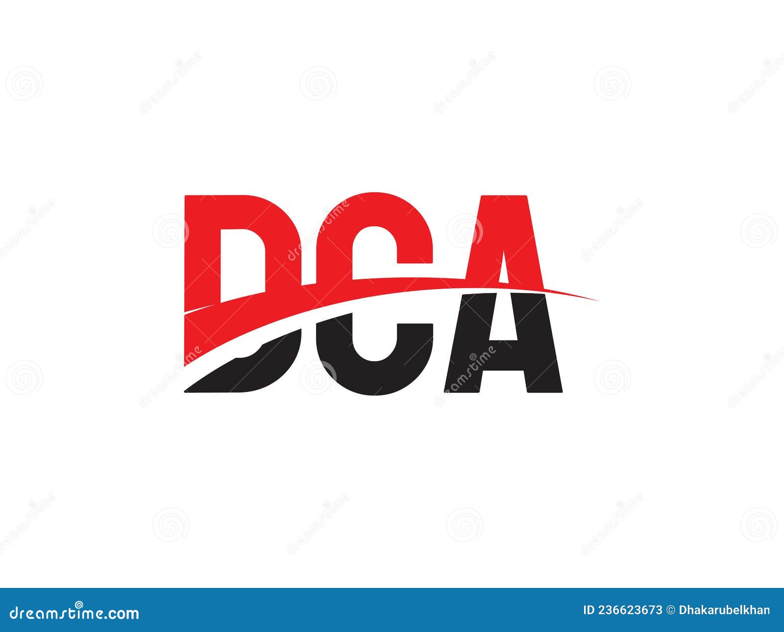 DCA Letter Initial Logo Design Vector Illustration Stock Vector ...