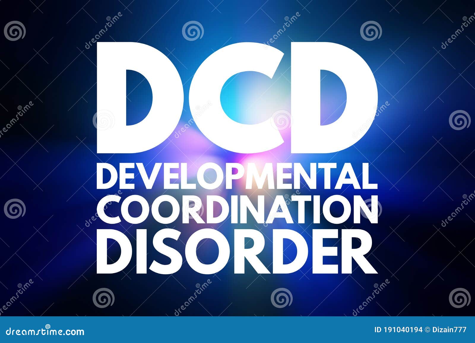 DCD - Developmental Coordination Disorder Acronym, Medical Concept ...