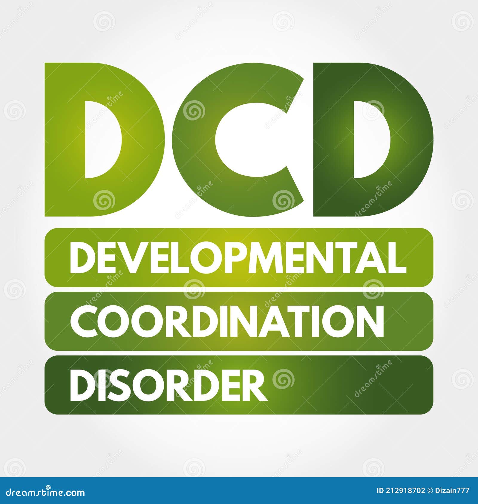 DCD - Developmental Coordination Disorder Acronym, Medical Concept ...