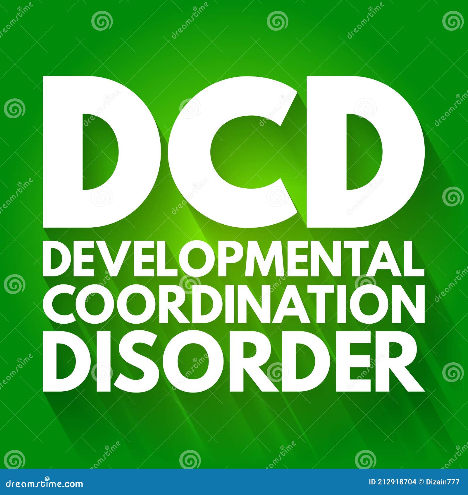 DCD - Developmental Coordination Disorder Acronym, Medical Concept ...
