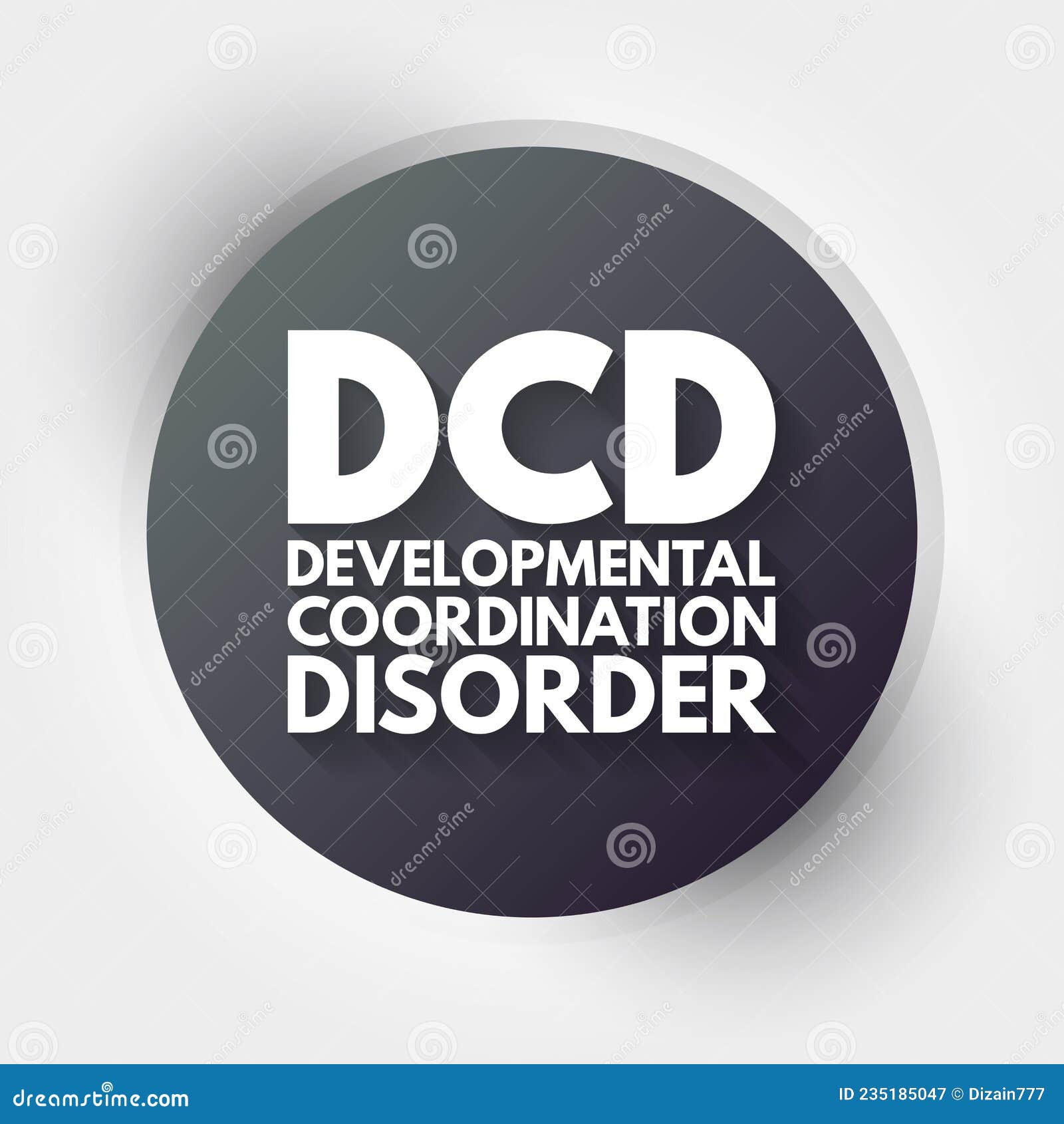 DCD - Developmental Coordination Disorder Acronym, Medical Concept ...