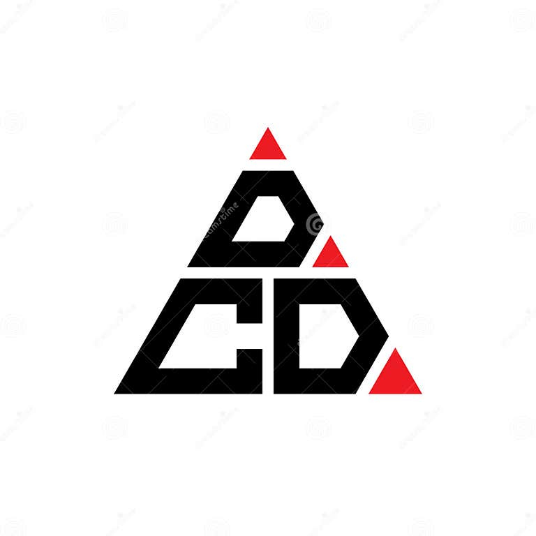 DCD Triangle Letter Logo Design with Triangle Shape. DCD Triangle Logo ...