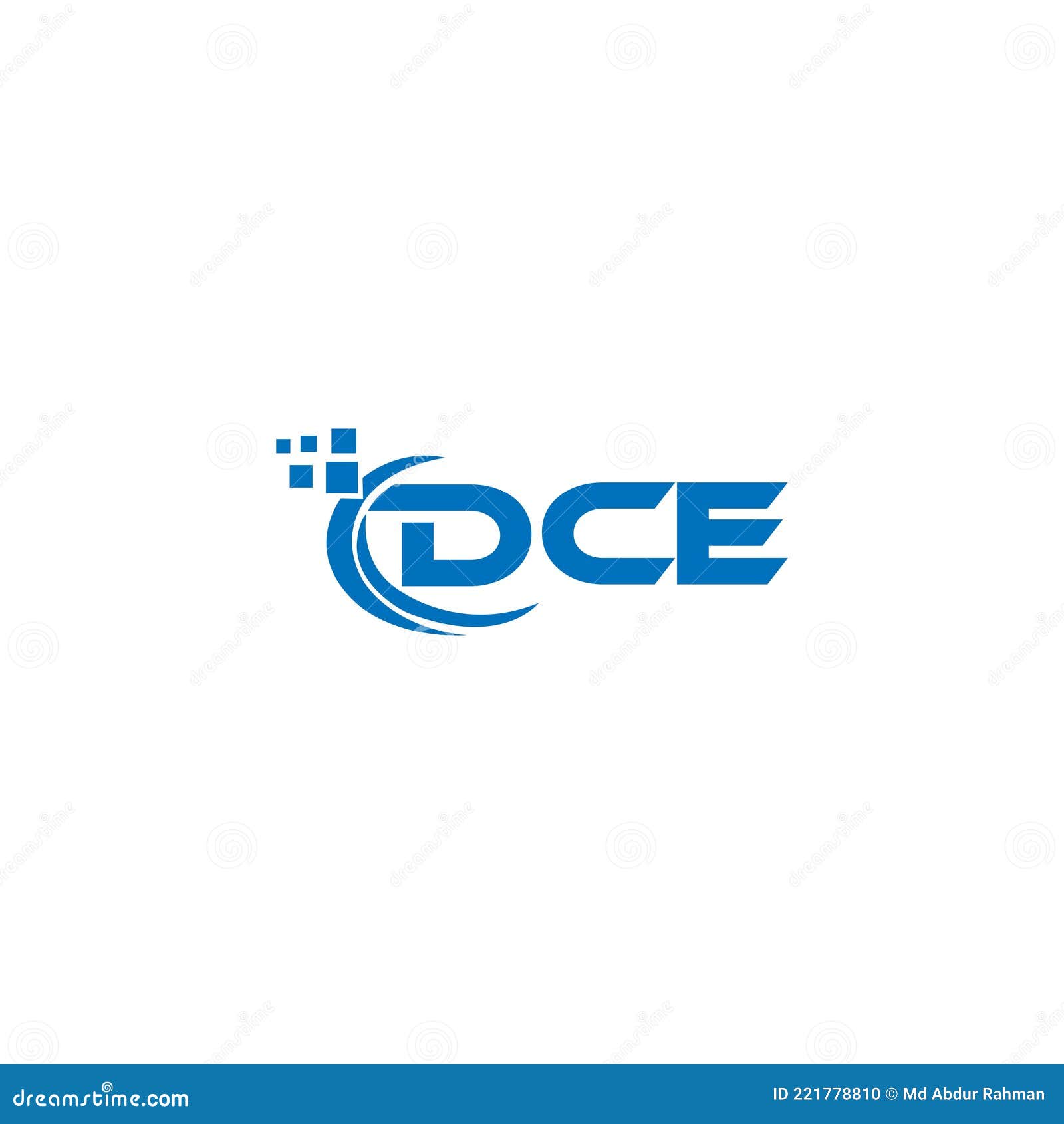DCE Letter Logo Design on White Background. DCE Creative Initials ...