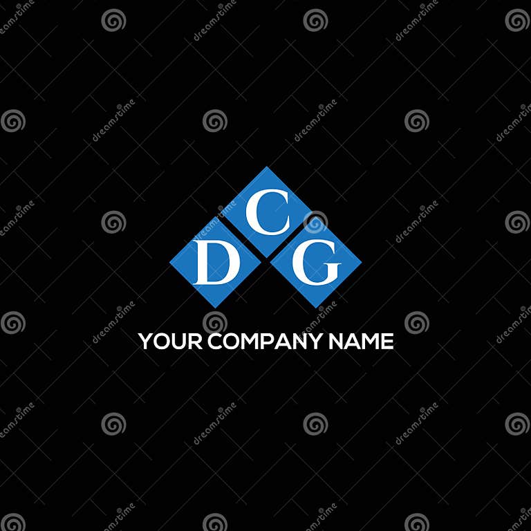 DCG Letter Logo Design on BLACK Background. DCG Creative Initials ...