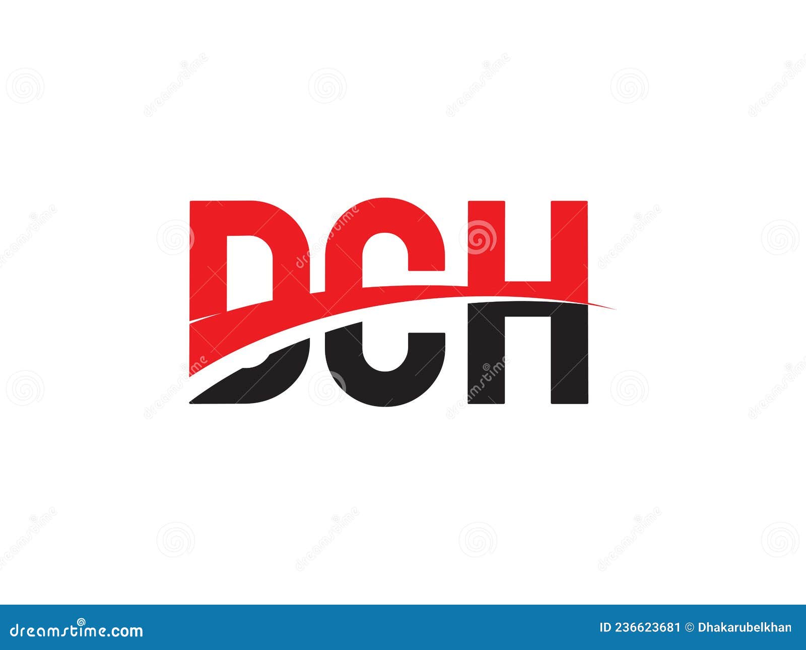 DCH Letter Initial Logo Design Vector Illustration Stock Vector ...
