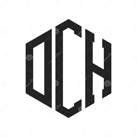 DCH Logo Design. Initial Letter DCH Monogram Logo Using Hexagon Shape ...