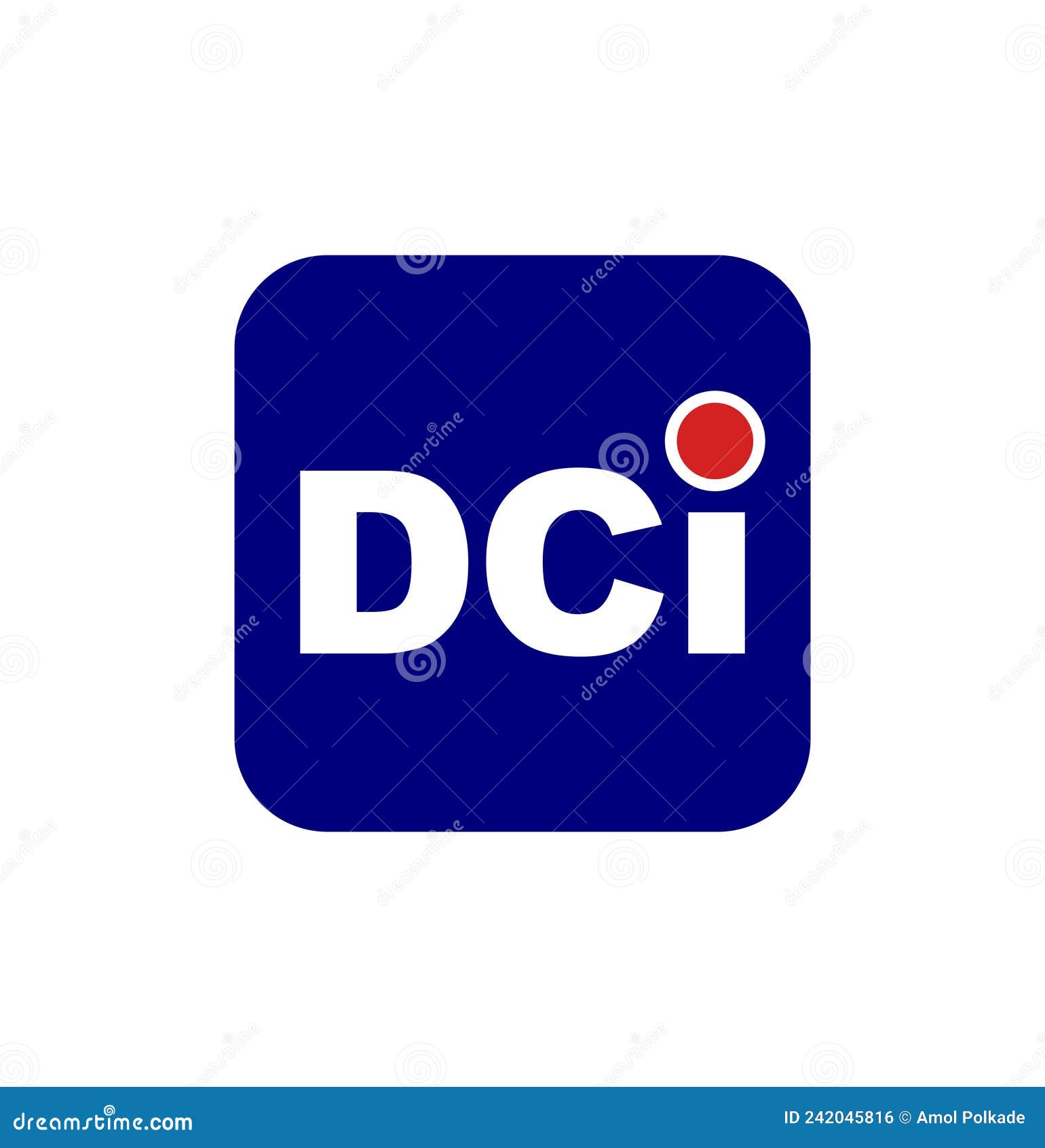DCI Company Name Initial Letters Monogram. DCI Brand Name Icon Stock ...
